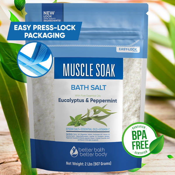 Muscle Bath Salt - Epsom Salt Shop Online - Bath Pillow – Better Bath ...
