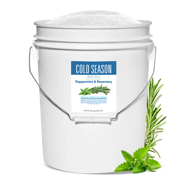 Cold Season Bath Salts Bulk Size Bucket 40 Lbs – Better Bath Better Body